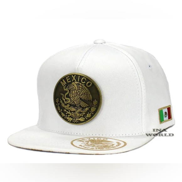 Accessories | Mexican Hat Mexico Metallic Brass Eagle Logo Snapback ...
